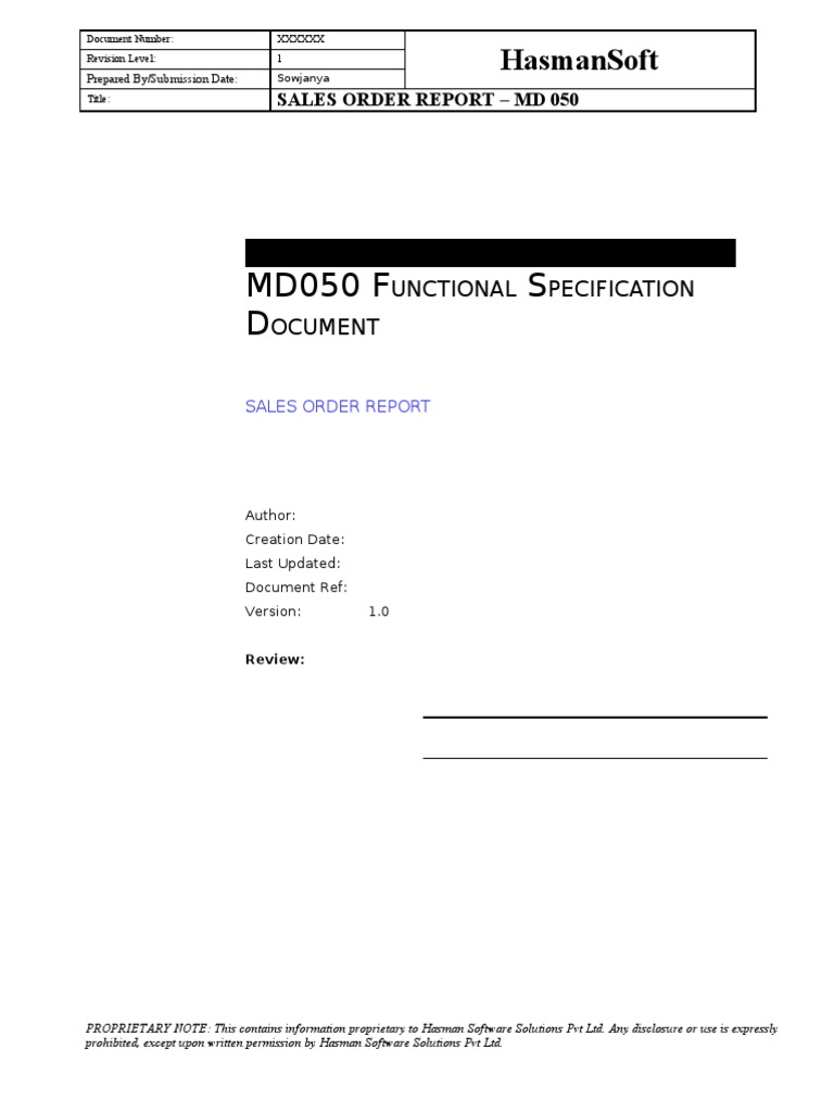 Sales Order Report-MD50 | PDF | Proprietary Software | Portable ...