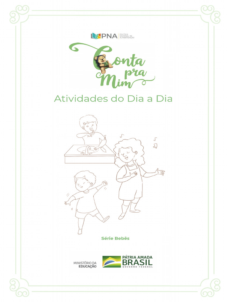 Atividades Dia A Dia para Colorir | PDF | Narrativa | Alfabetização