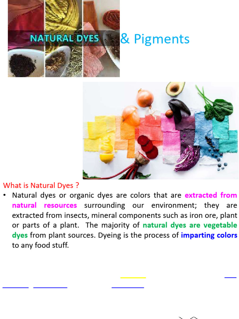 Natural Pigments 2024 | PDF | Carotenoid | Chemistry