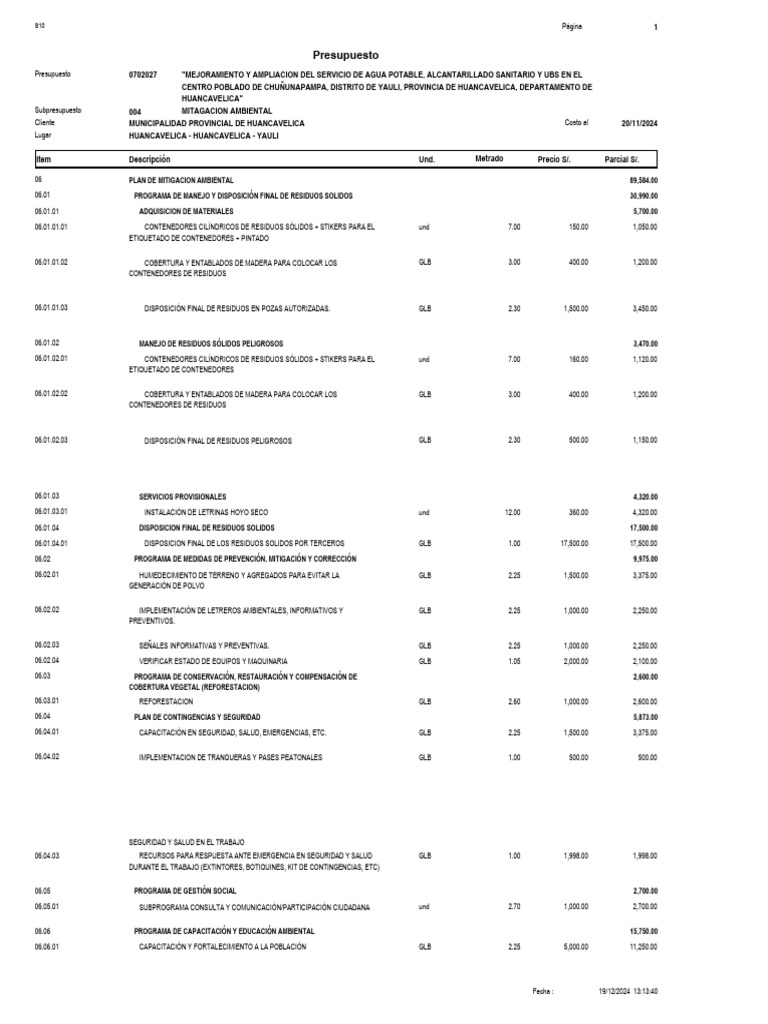 Pre Amb | PDF | Contaminación