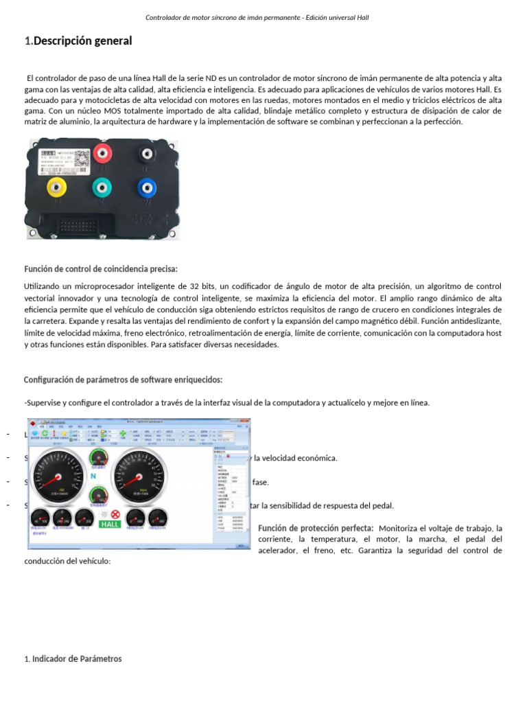 Manual en Español Fardriver Controlador | PDF | Corriente eléctrica ...