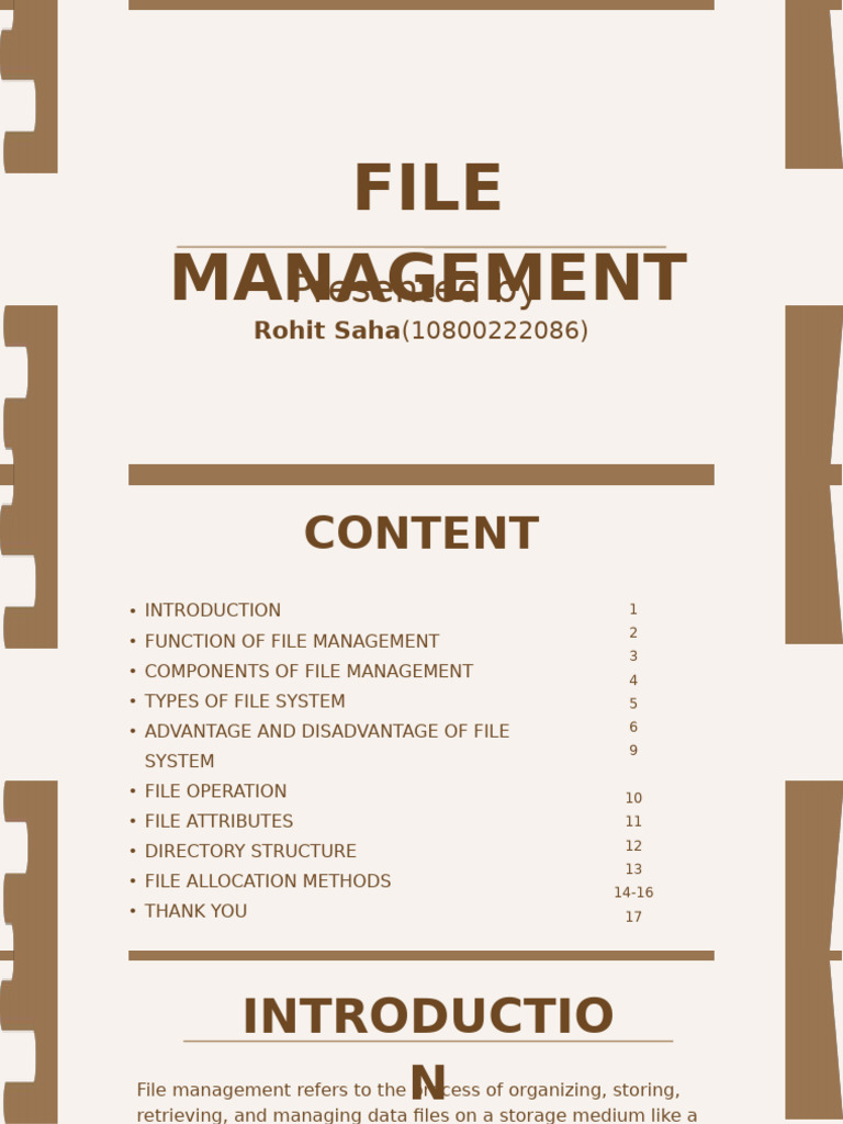 File management | PDF | File System | Computer File File management | PDF | File System | Computer File