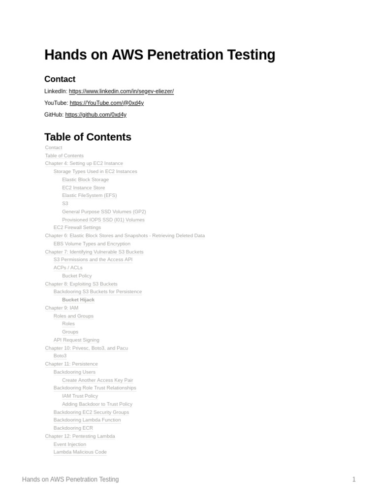 Hands_on_AWS_Penetration_Testing | PDF | Information Technology ...
