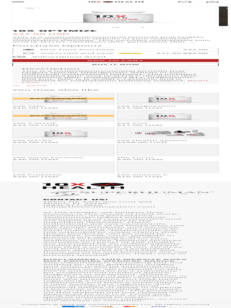 10X Optimize - 10x Health Network | PDF | Medical Diagnosis | Clinical Medicine