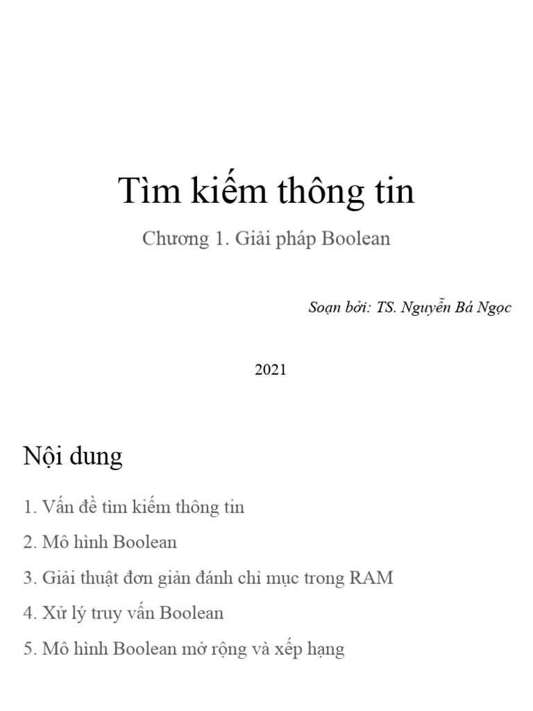 Ch01 GiaiPhapBoolean | PDF