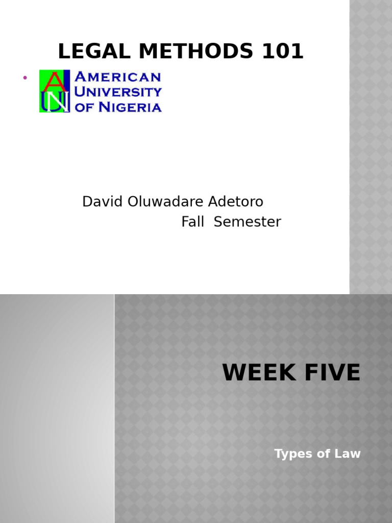 Legal Methods 101 Slides - Week 5 & 7 | PDF | Natural Law | Thomas Aquinas