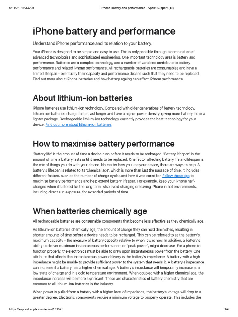iPhone Battery Performance Insights | PDF | I Phone | Ios