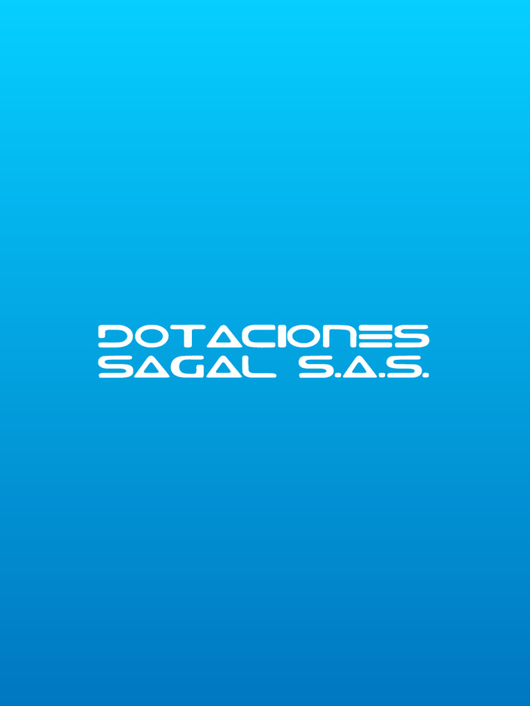Catálogo Dotaciones Sagal | PDF
