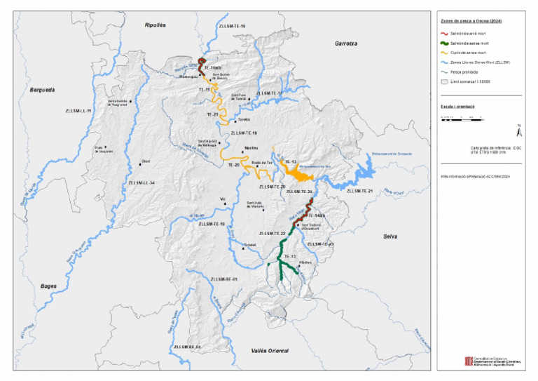 Mapa Zones Pesca Osona | PDF