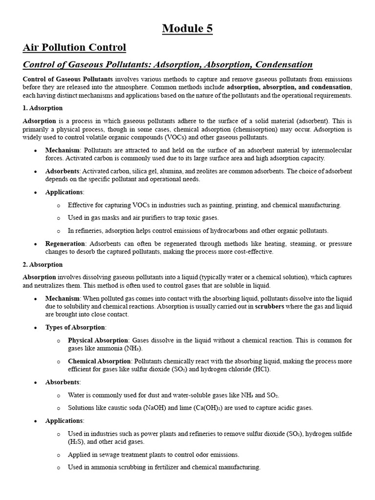 Module 5 | PDF | Adsorption | Physical Sciences