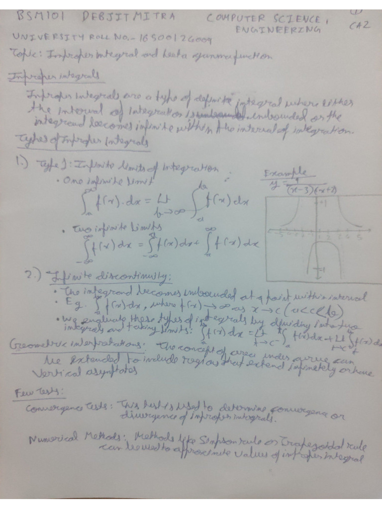 Debjit Mitra Cse Maths CA2 | PDF