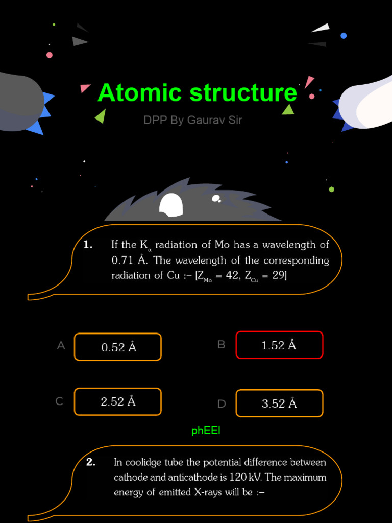 Atomic Structure and X-Ray Module | PDF