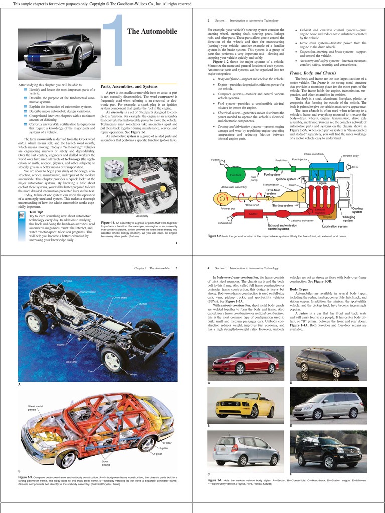 Automobile Parts and Function | PDF | Internal Combustion Engine ...
