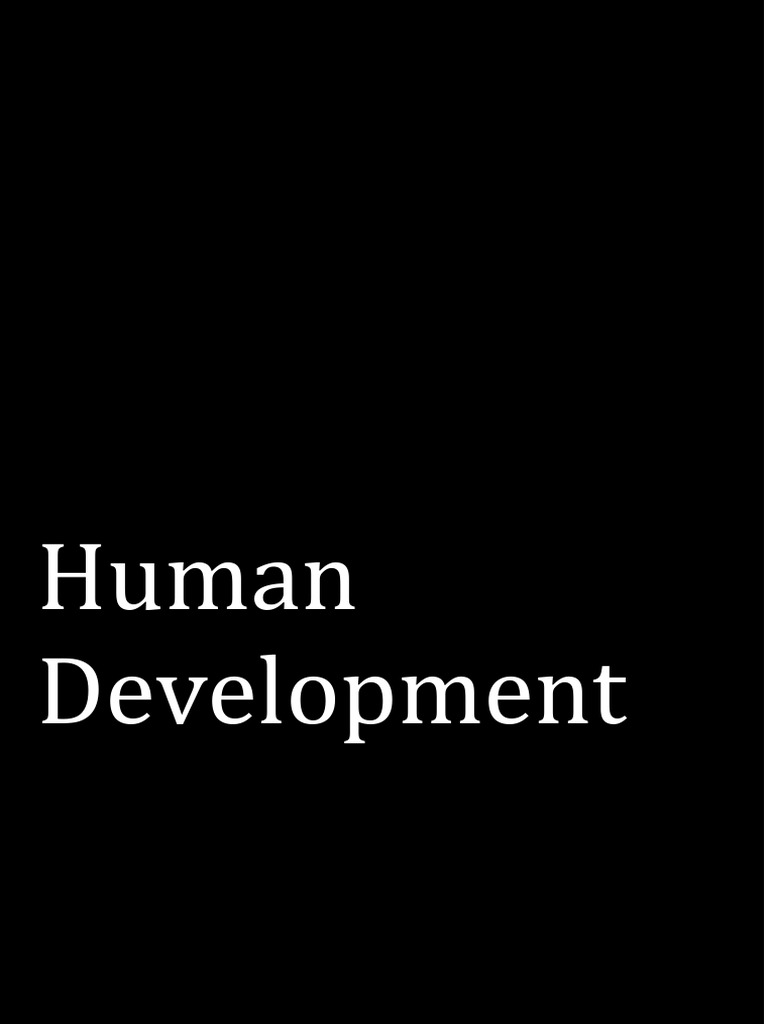 Human Development-1 | PDF | Developmental Psychology | Sustainability