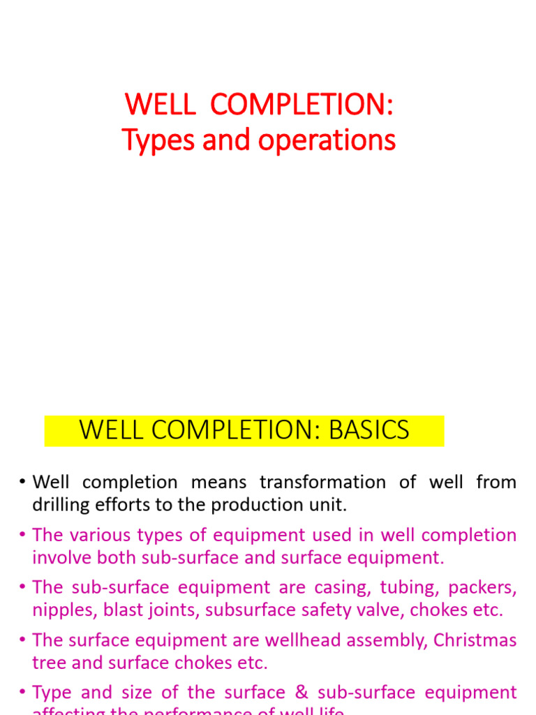Prod Well Completion 2 | PDF | Casing (Borehole) | Industrial Processes