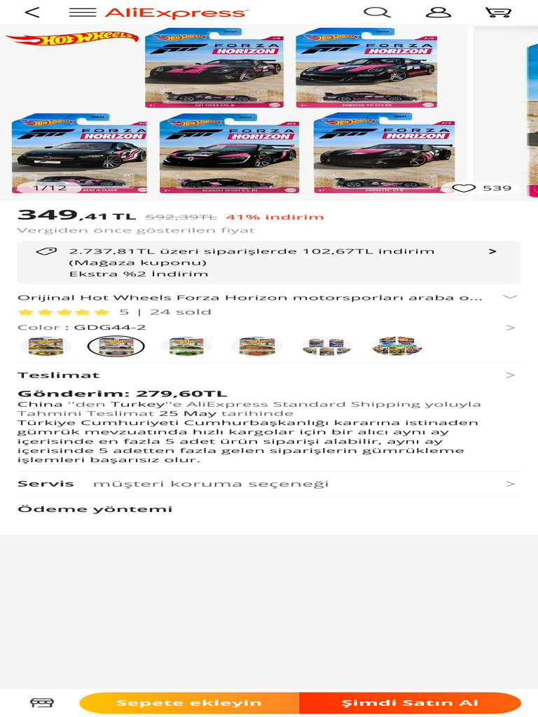 Orijinal Hot Wheels Forza Horizon motorsporları araba oyuncak modeli simülasyon hızlı öfkeli ...