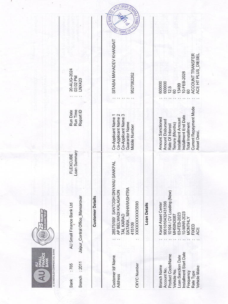 Jum Jull y August Statement | PDF