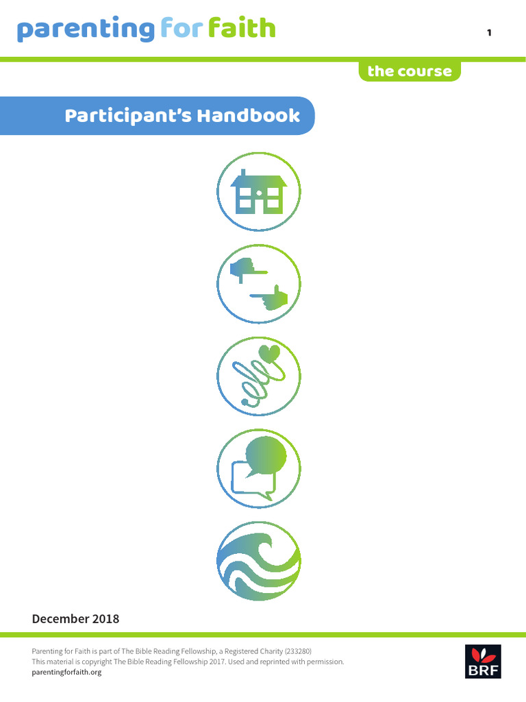 PFF Participant's Handbook Fillable | PDF | Prayer | God