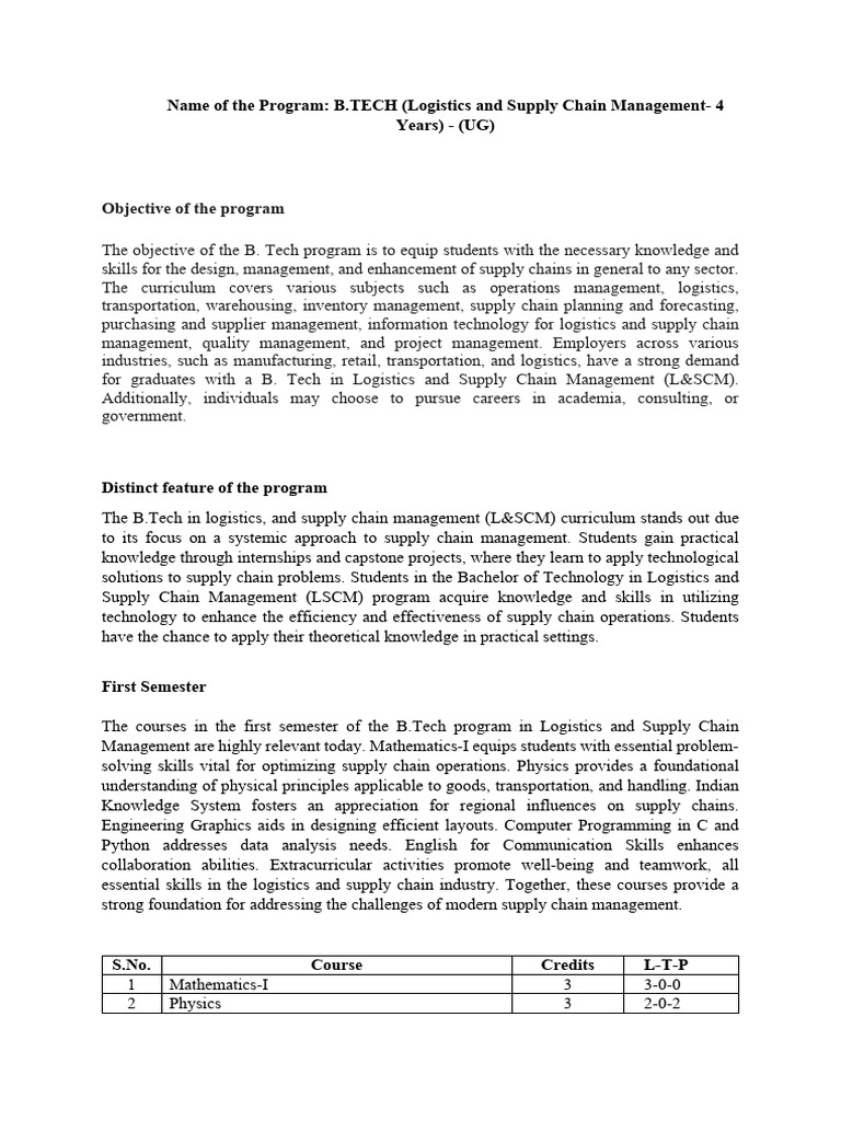 BTECH_(L&SCM)_Detailed_Syllabus | PDF | Machine Learning | Statistics