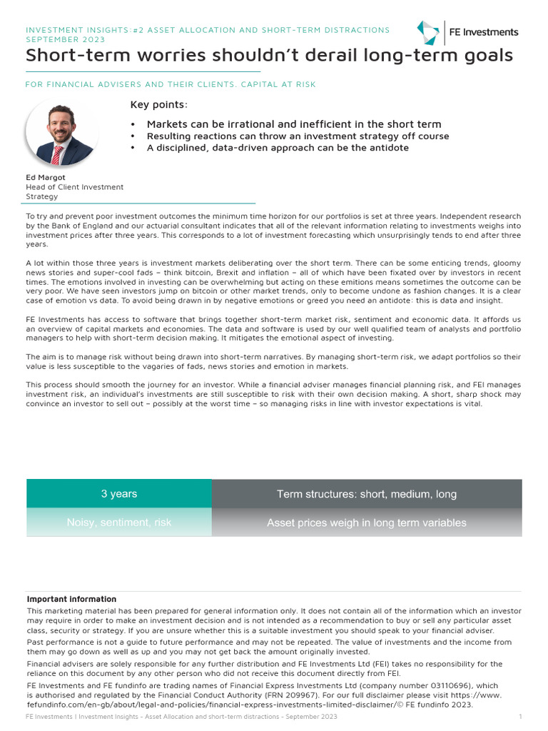 Long-Term Investment Strategies Explained | PDF | Investing | Risk