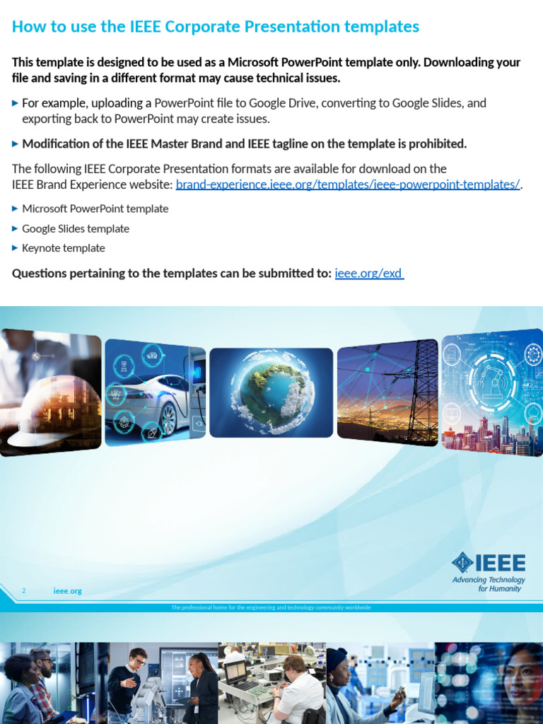 IEEE Presentation Template Guide | PDF | Microsoft Power Point ...