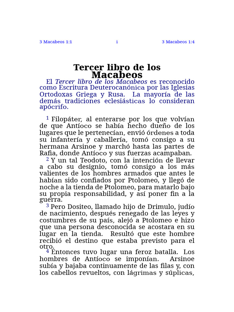 3 de Macabeos, Simón II | PDF