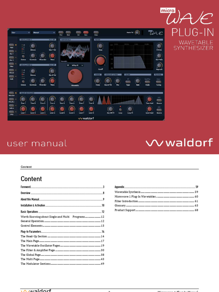 Microwave 1 Manual | PDF | Synthesizer | Computing