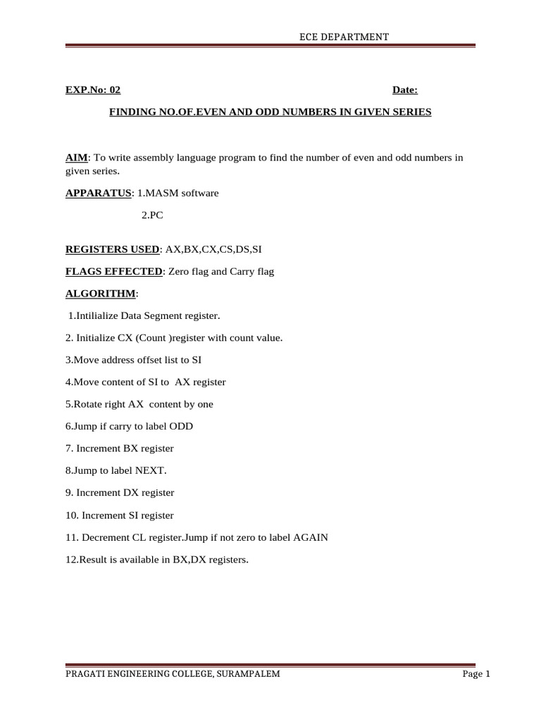Expt 2 | PDF | Computer Hardware | Computer Architecture