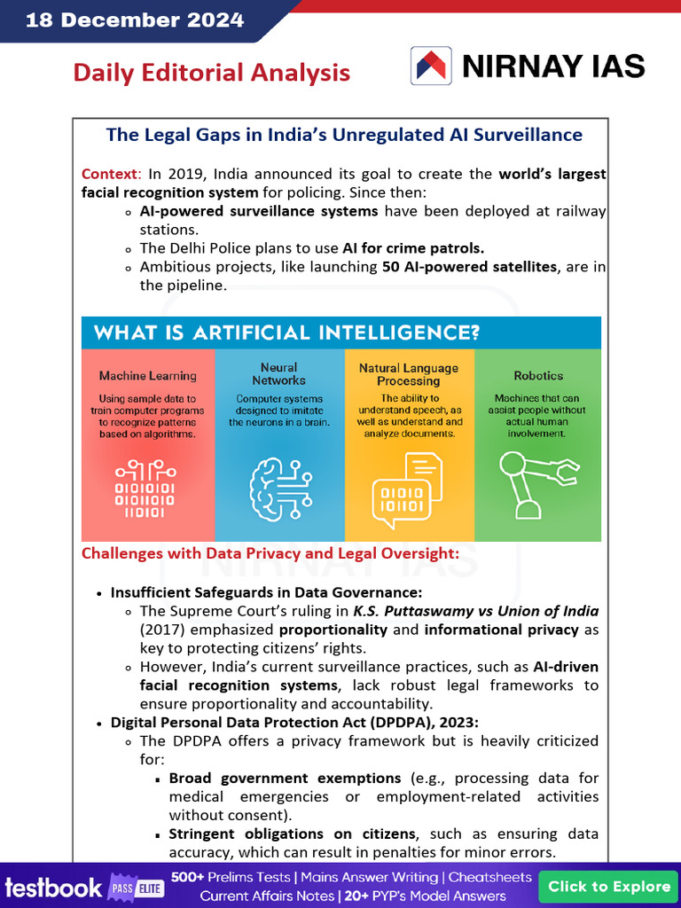 18 December 2024 Daily Editorial Analysis 31b84739 | PDF | Artificial ...