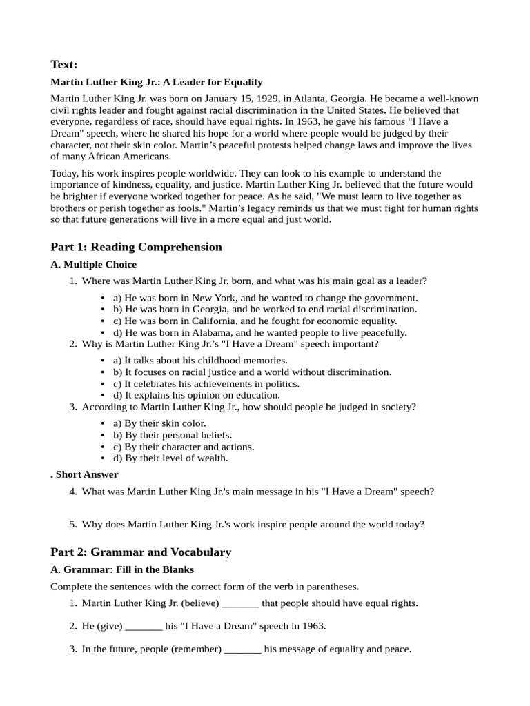 9th_grade_evaluation_reading_comprehension_grammar_vocabulary | PDF ...