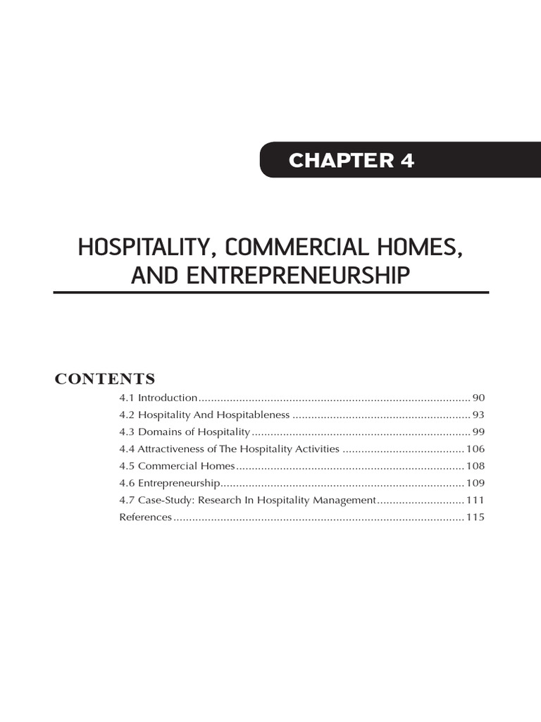 Entrepreneurship Management in Hospitality Industry (p106-133) | PDF ...