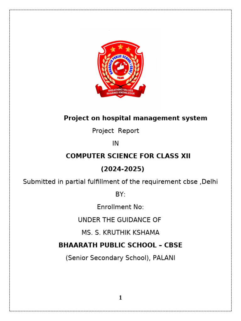 CS prject | PDF | Databases | System