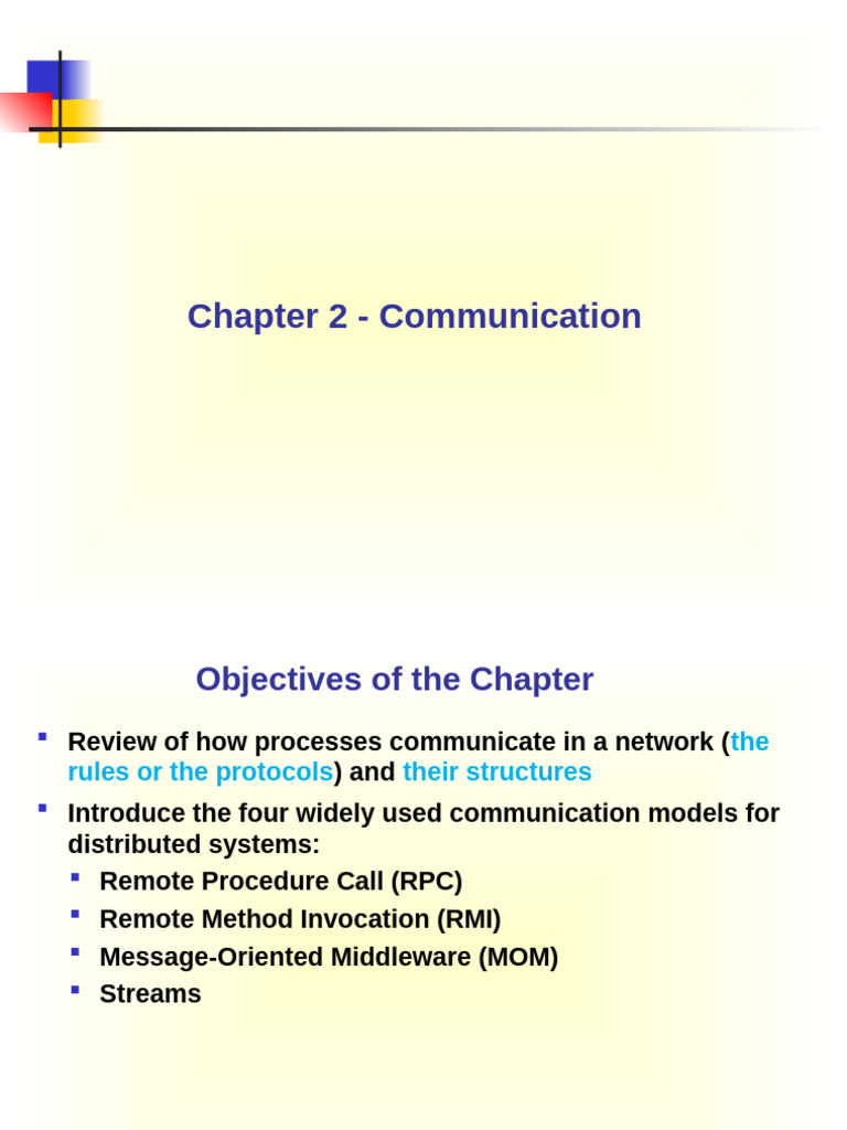 Chapter 2 Communication | PDF | Osi Model | Quality Of Service