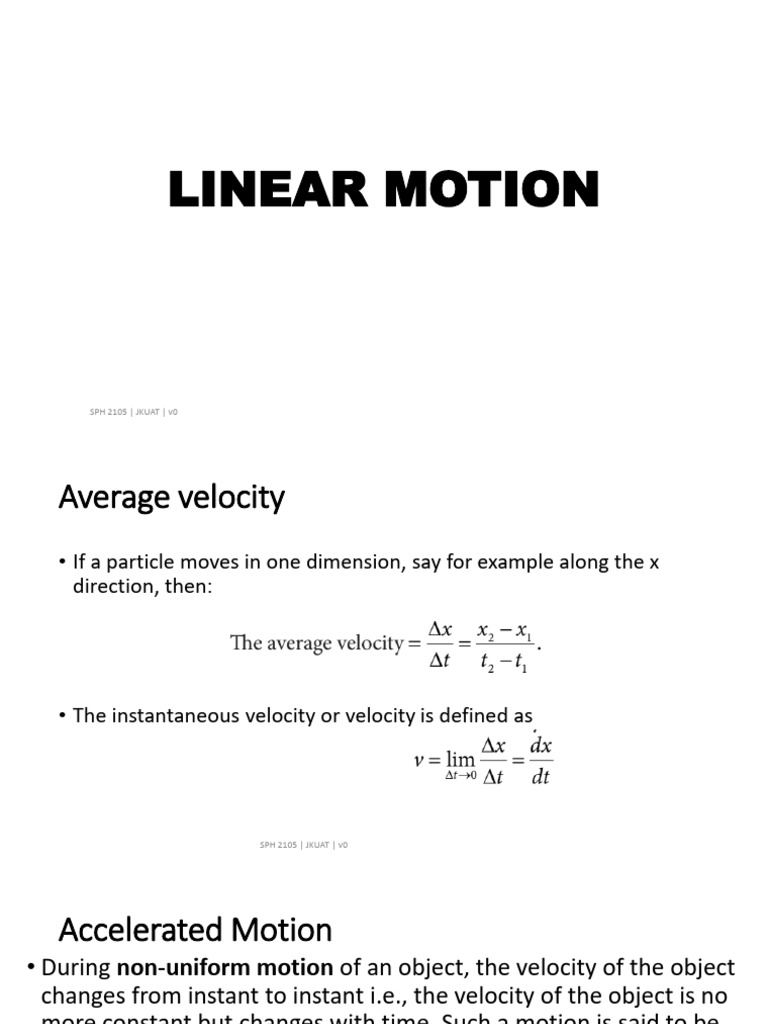 4 Linear, Projectile & Circular Motion | PDF | Acceleration | Rotation Around A Fixed Axis