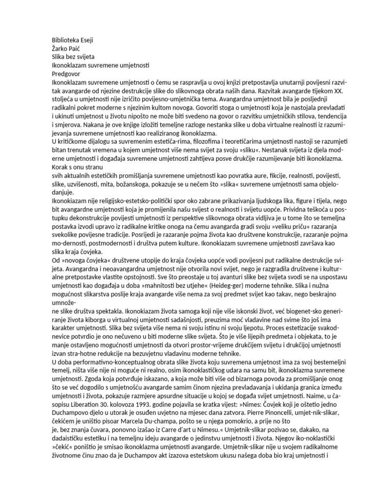 Slika Bez Svijeta | PDF