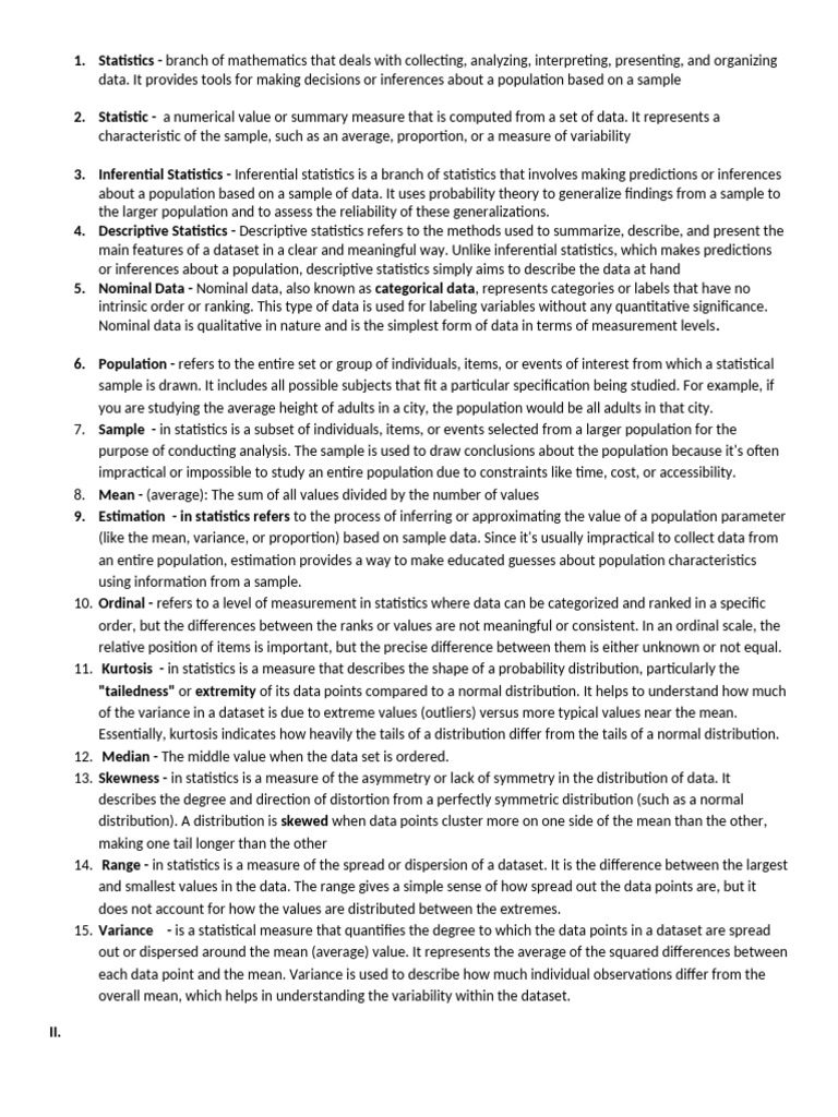 Statistics midterm ans | PDF | Statistics | Statistical Inference
