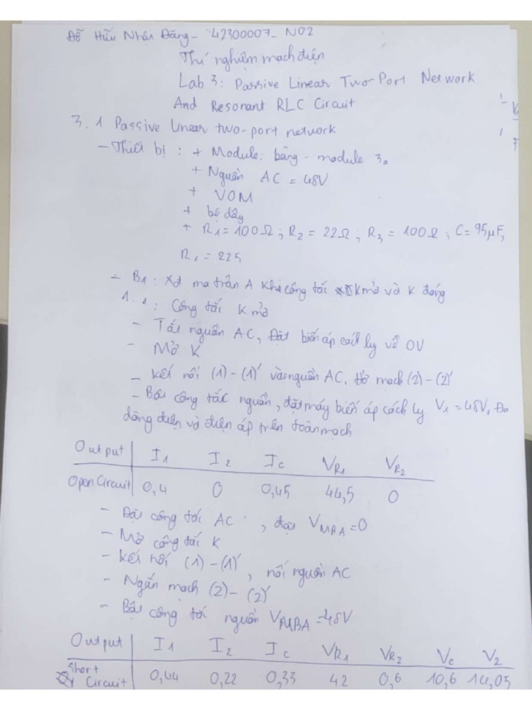 42300007 - Đỗ Hữu Nhật Đăng - Bài số 3 | PDF