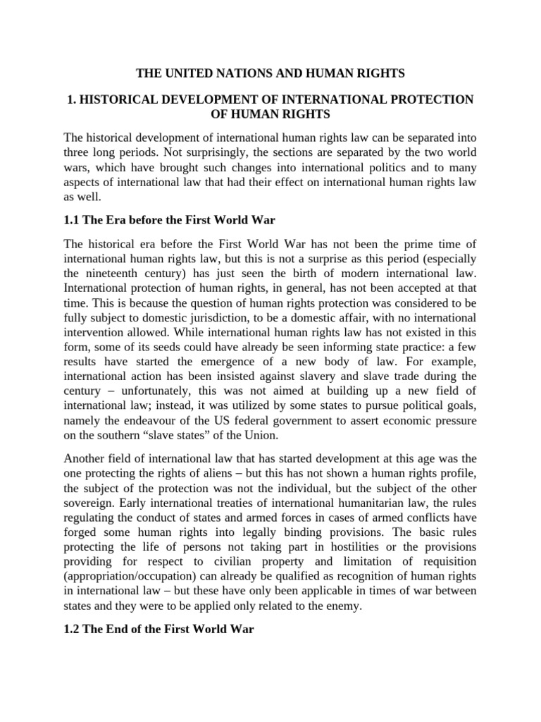 The United Nations and Human Rights | PDF | Human Rights | Treaty