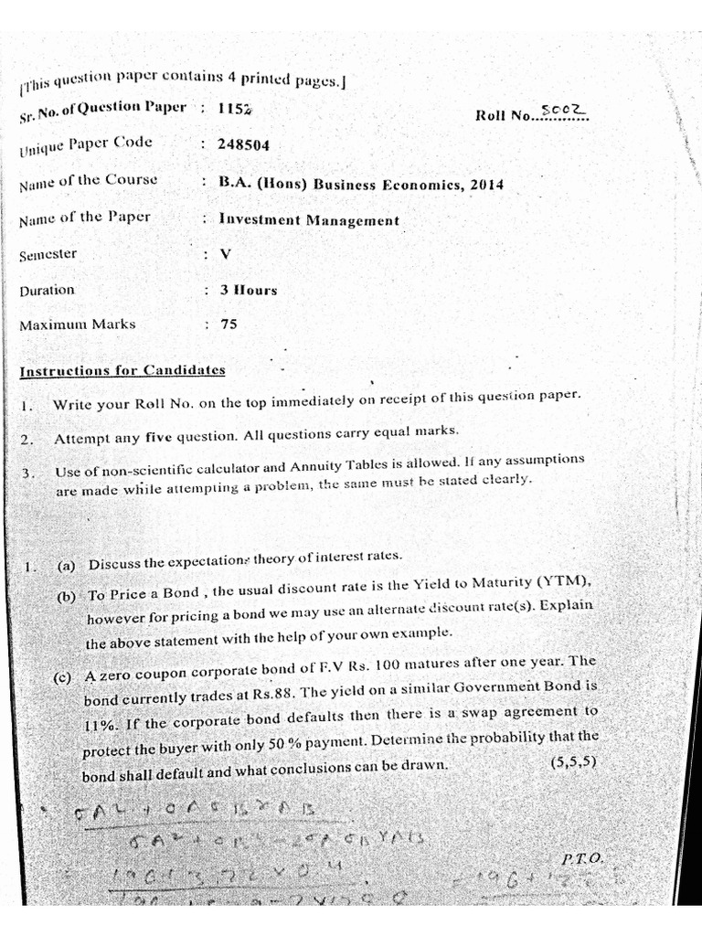 Dse Irm - Ug - 3y 2014 | PDF