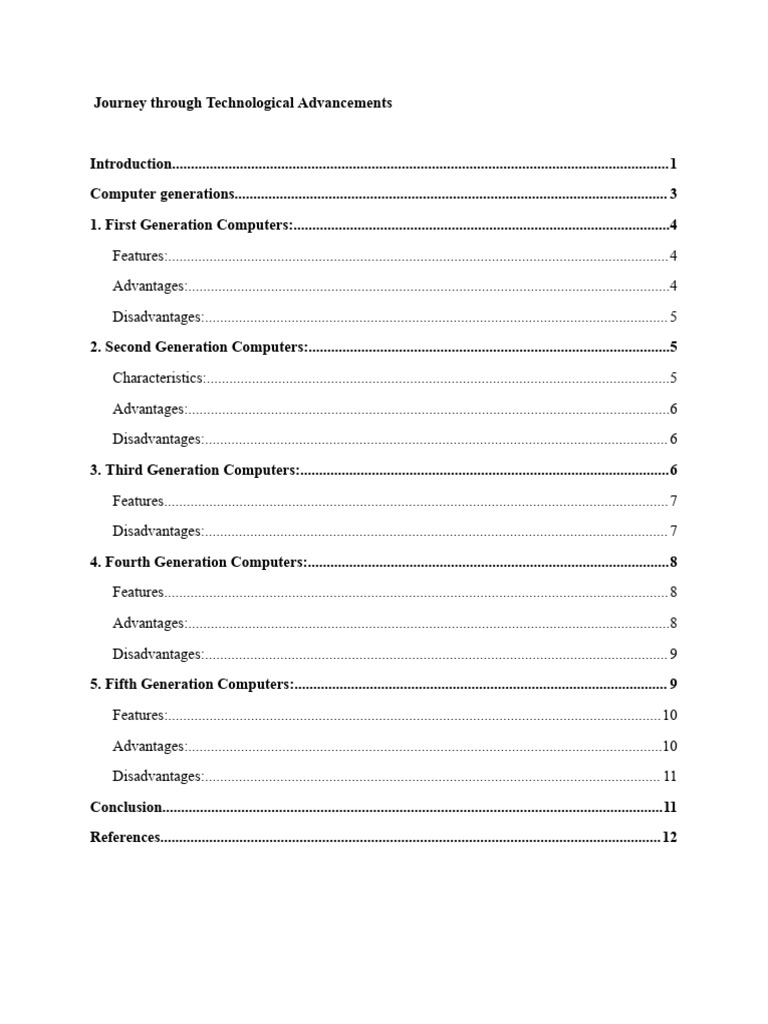 Generations of Computers | PDF | Integrated Circuit | Computing