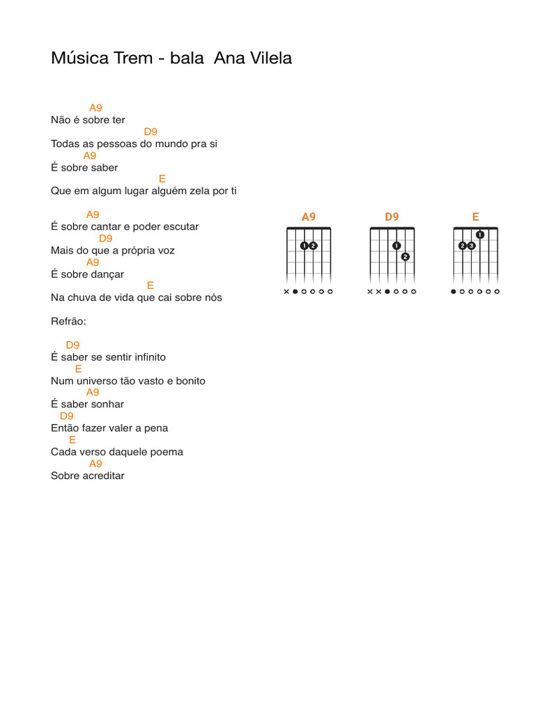 Música Trem bala | PDF
