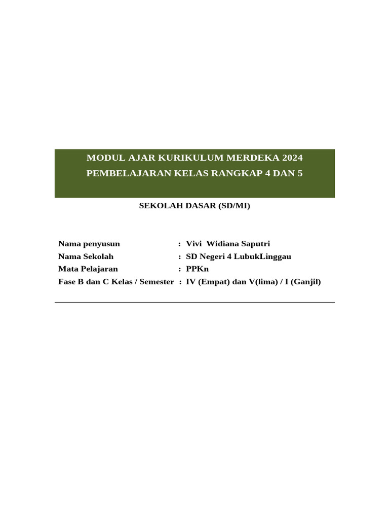 Modul PKR VIVII | PDF