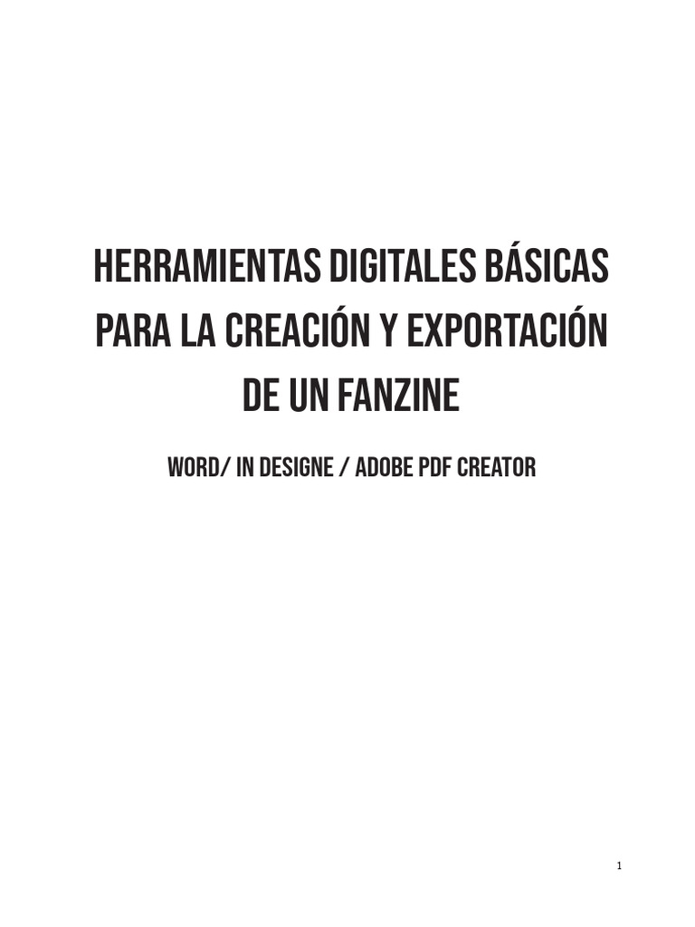 Guía para Crear Fanzines en A4 | PDF | Imprenta | Microsoft Word