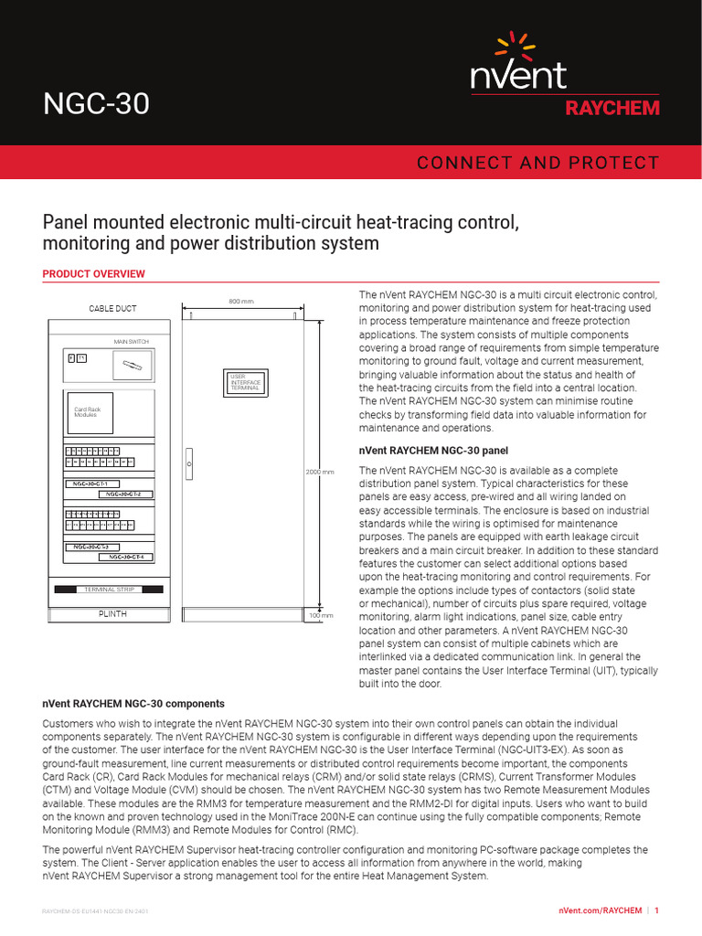 nVent RAYCHEM NGC-30 Heat-Trace System | PDF | Usb | Electrical Engineering