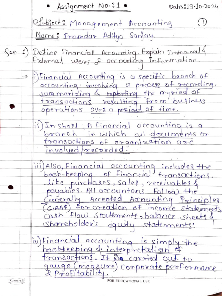 Accounting Assignment 2 | PDF