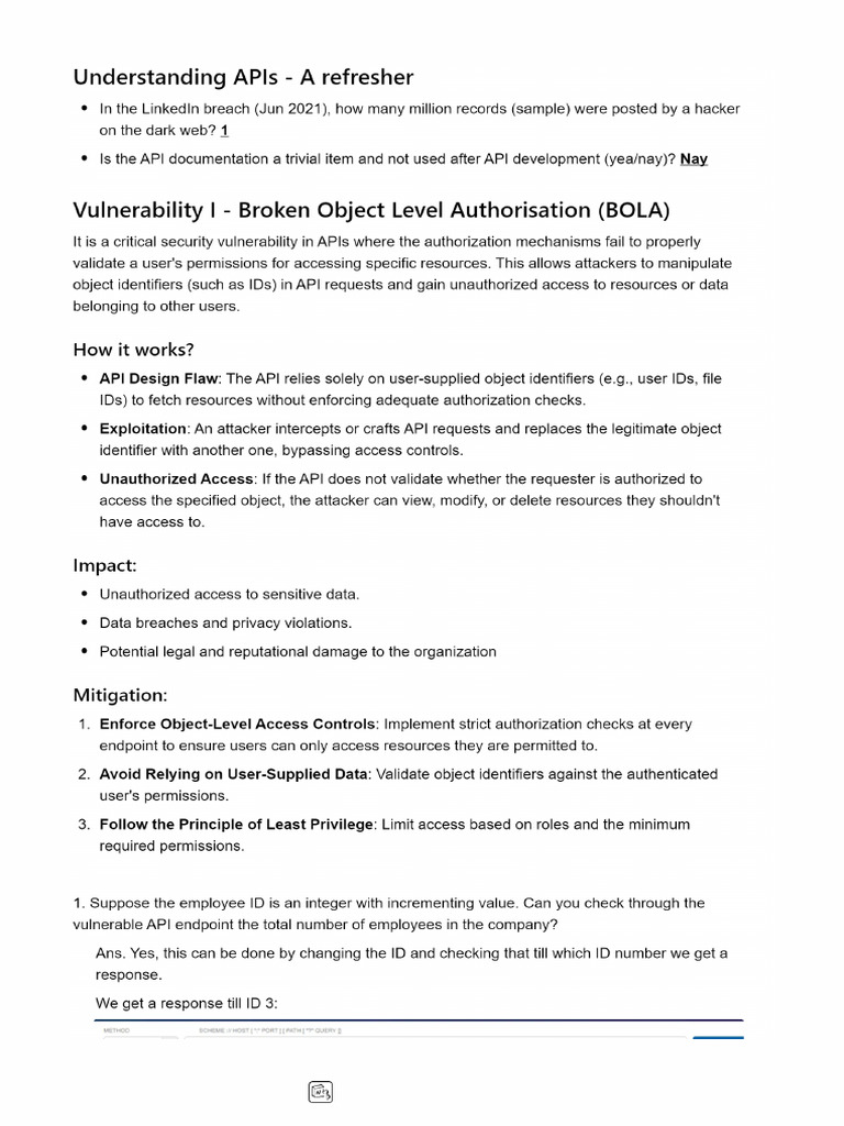 OWASP API Security Top 10 - 1 | PDF