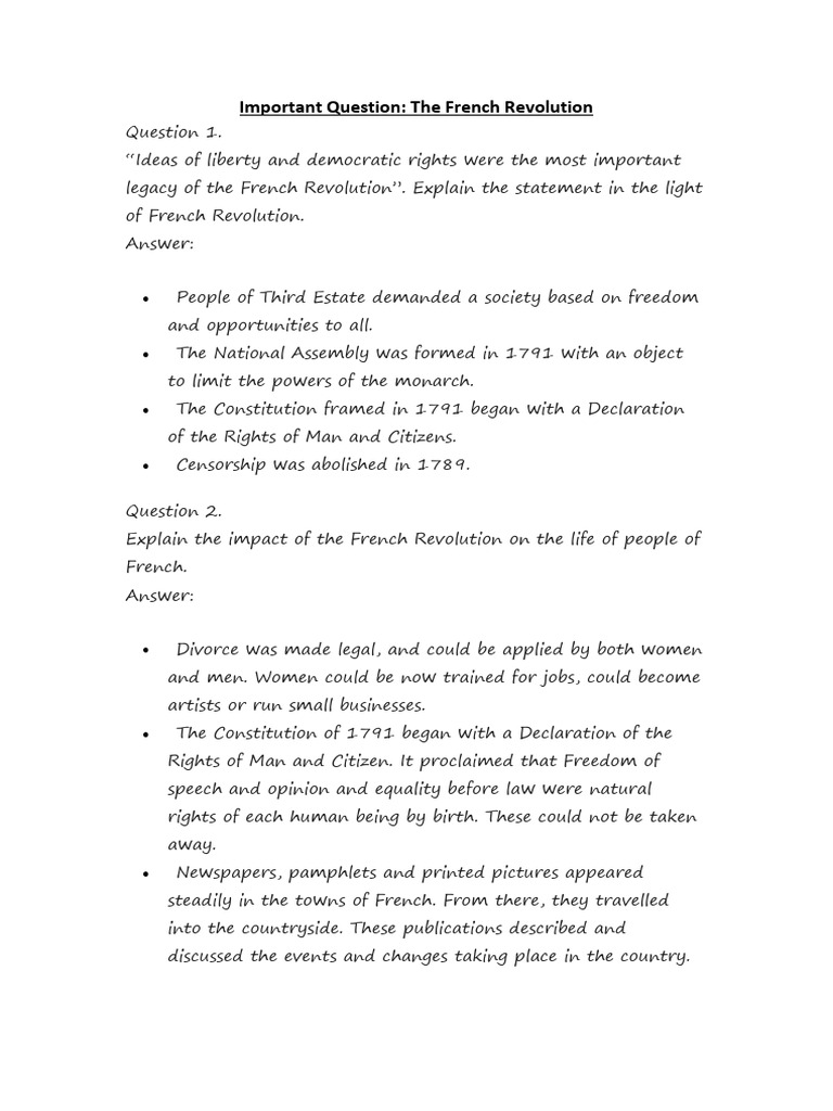 French Revolution: Key Insights | PDF | French Revolution | France