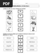 Exercices sur les sons ail et eil | PDF
