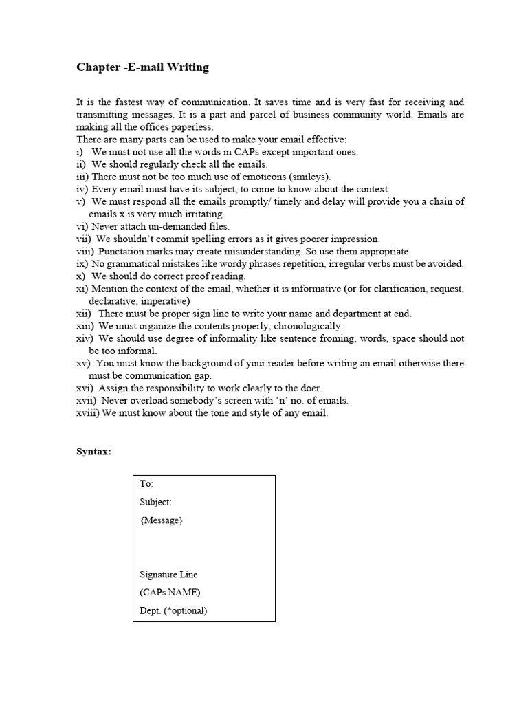 21 - Email Writing | PDF
