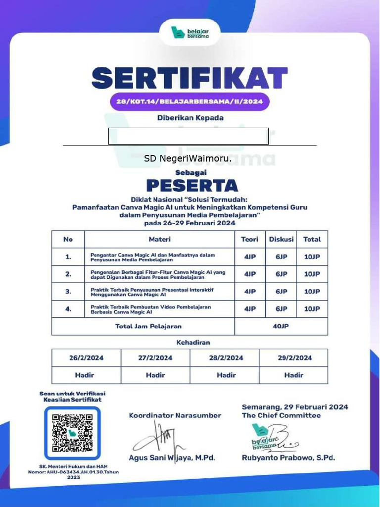 Sertikat Baru | PDF